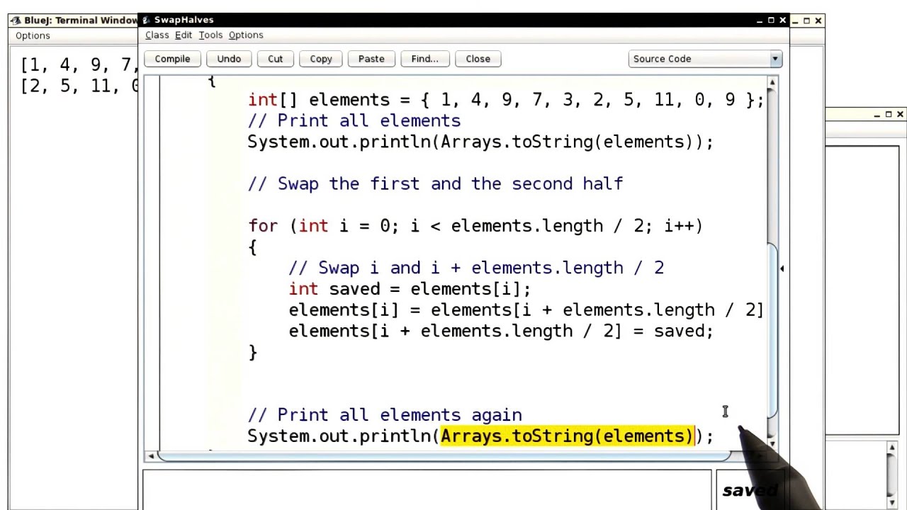 Swapping Halves - Intro to Java Programming