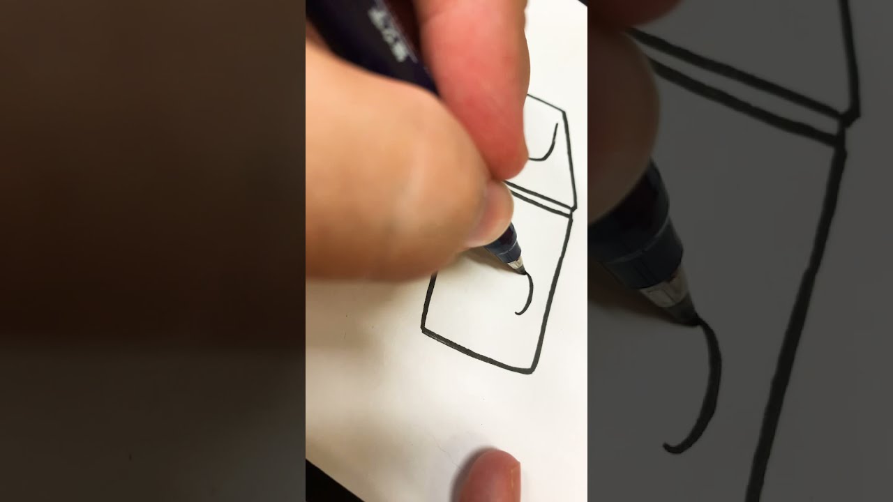 COMO DIBUJAR UN MARCADOR KAWAII #shorts