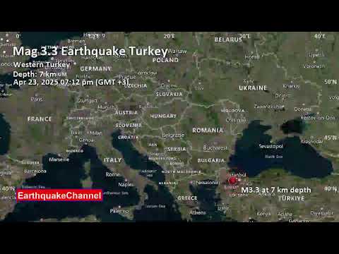 Light Mag. 3.3 Earthquake - Sea of Marmara, 25 km Southwest of Bueyuekcekmece, Istanbul, Turkey