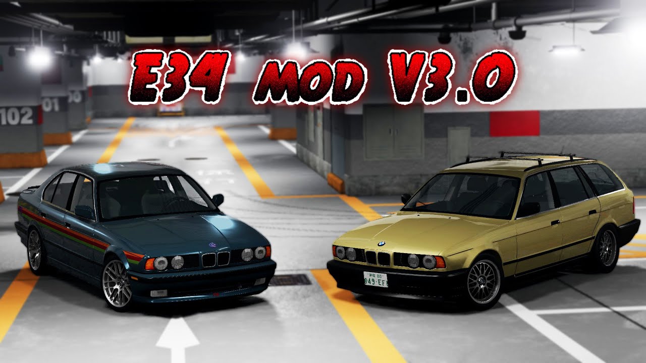 BMW E34 with touring and 92 configs [PBR] 3.2 - BeamNG.drive