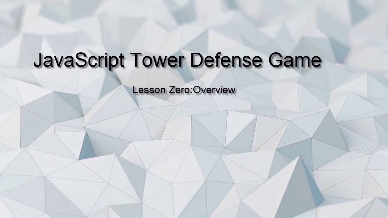 Tower Game JavaScript 1.0 Overview