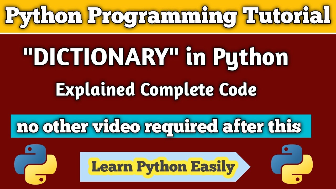 Dictionaries in Python programming   what is dictionary in python programming   python coding   pyth