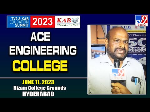 ACE Engineering College at TV9 & KAB Education Summit 2023 | Nizam College Grounds | Hyderabad - TV9