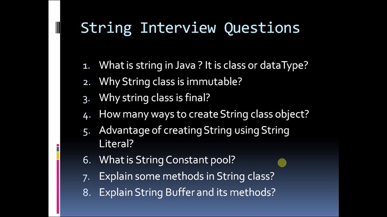 21 String Java  interview Questions | String interview questions in java .