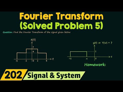 Fourier Transform (Solved Problem 5) Video Lecture - Crash Course for GATE ECE (English ...