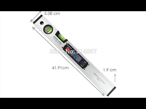 Digital Angle Finder Level 360 Degree Range Spirit Upright Inclinometer Magnets Protractor Ruler