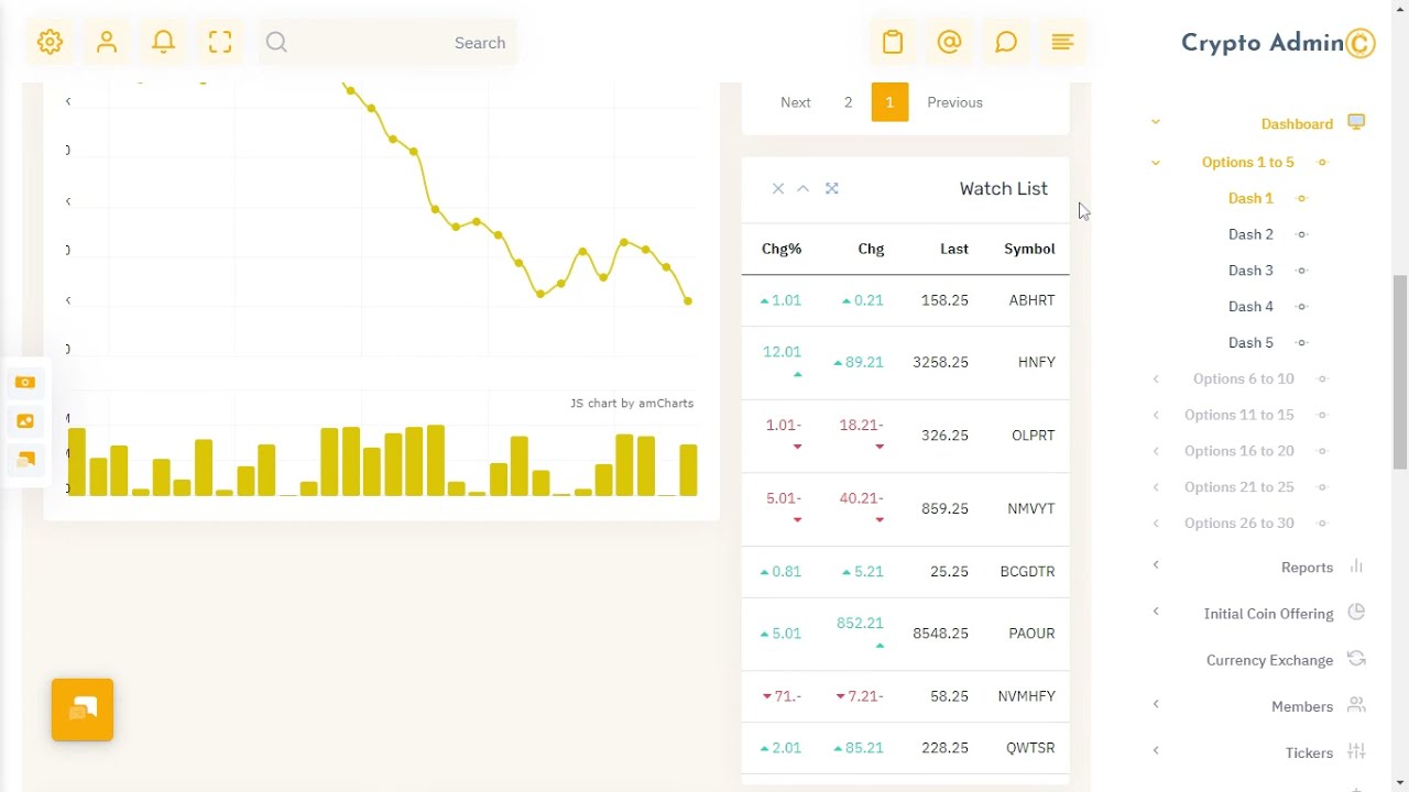 Crypto Tokenize Admin Dashboard Bootstrap Templates with Light Theme
