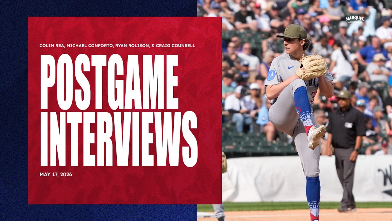 POSTGAME INTERVIEWS: Rea, Conforto, Rolison, & Counsell | Cubs Locker Room Sound (5/17/2026)