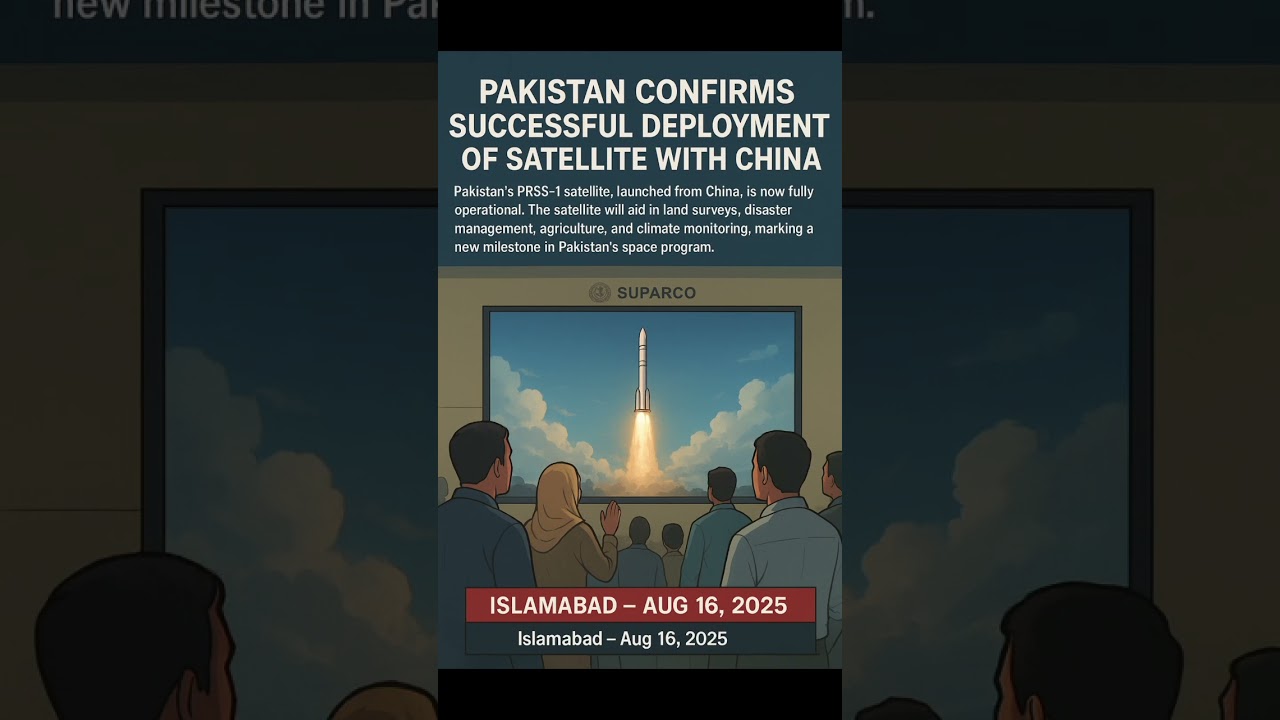🚀 Pakistan deploys PRSS-1 satellite with China #news #shorts #space @SuparcoMan @GwadarCPEC