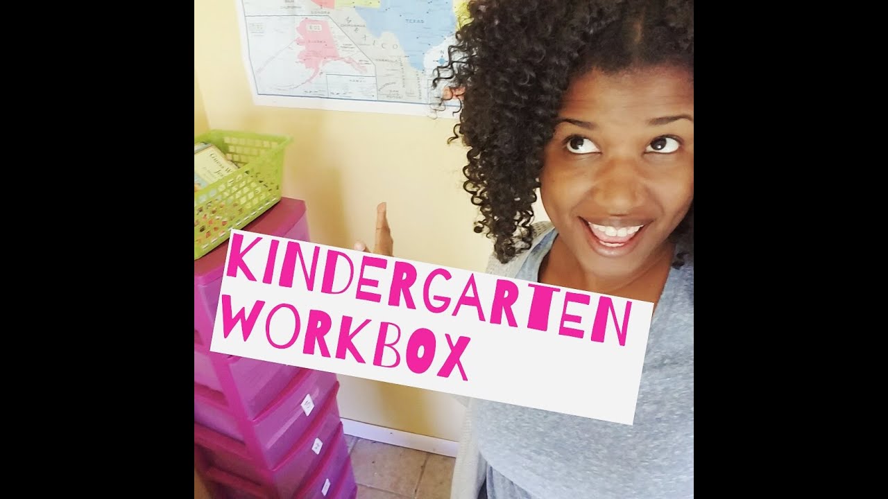 Our homeschool kindergarten {workbox