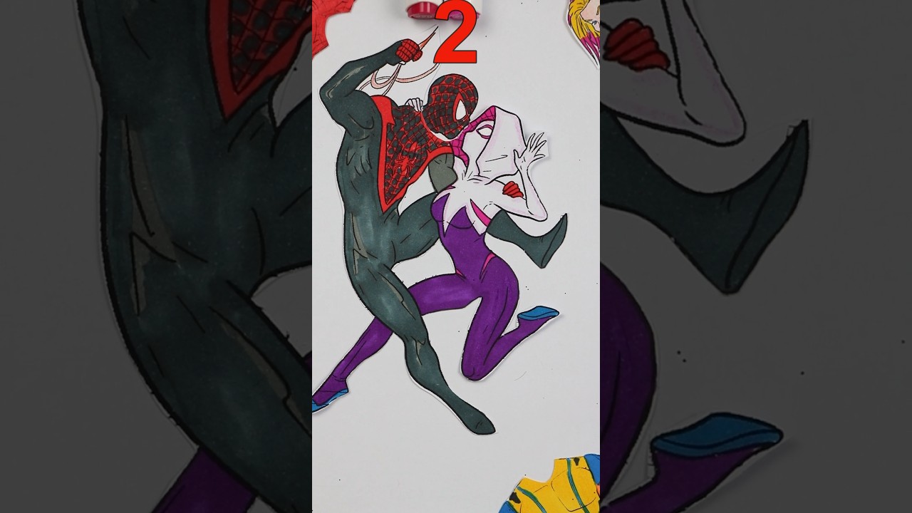 Choose The Correct Miles Morales 🧐❓#shorts #art #spiderman