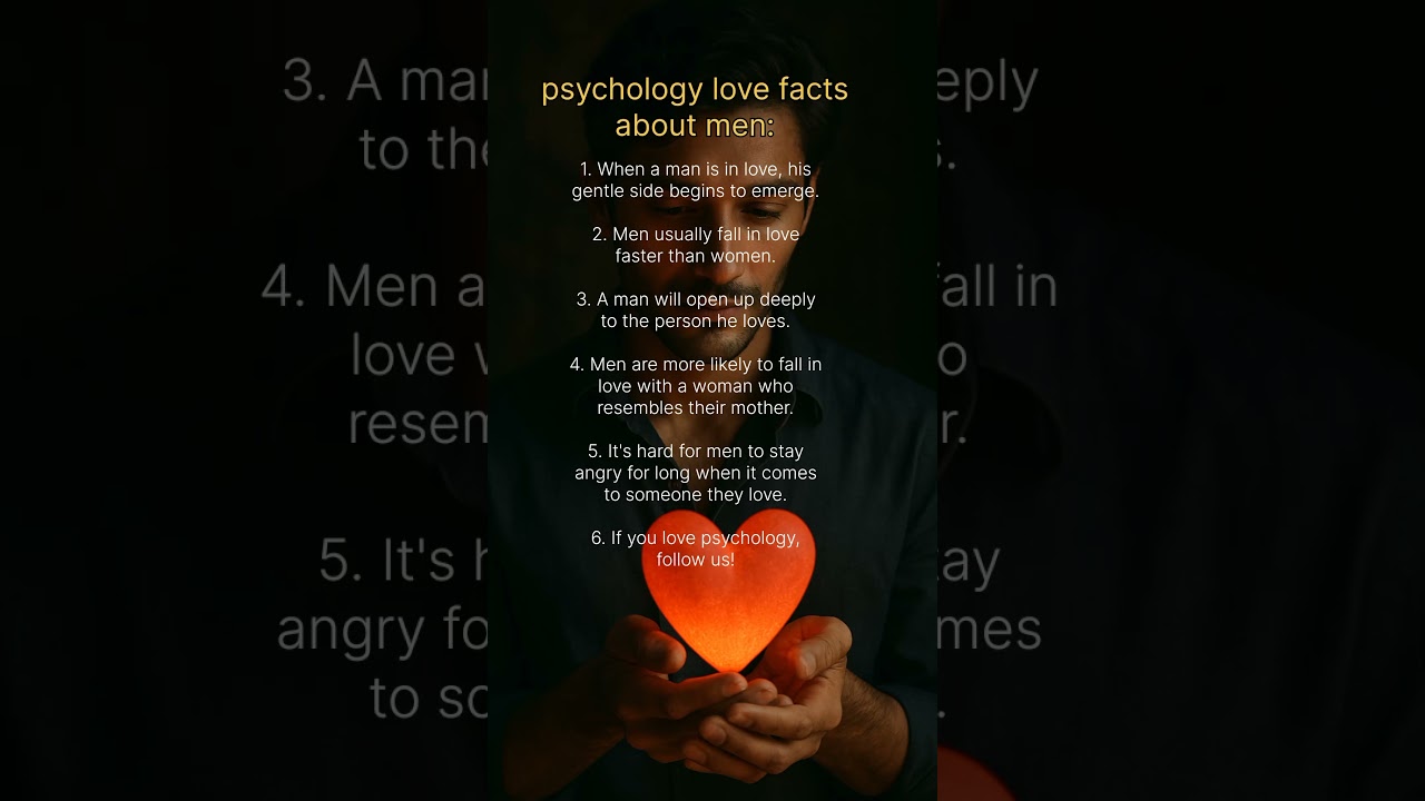 Top 6 Psychological Facts About Men in Love | Male Behavior, Emotions & Love Psychology