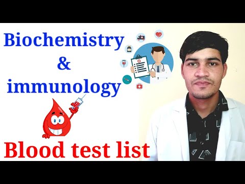 Biochemistry test, || All Blood test name list, Biochemistry test name list, DMLT Lab