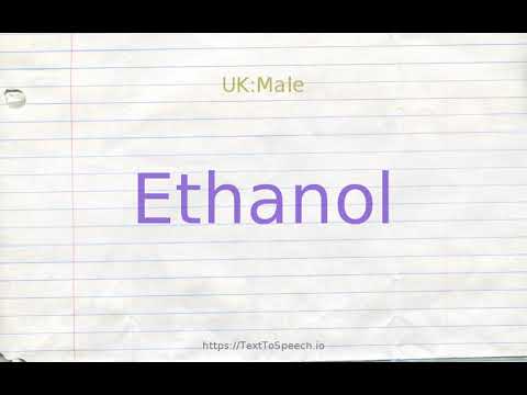 How to pronounce ethanol