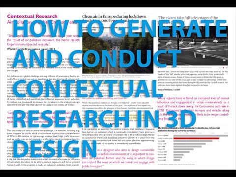 How to produce Contextual Research for your Project