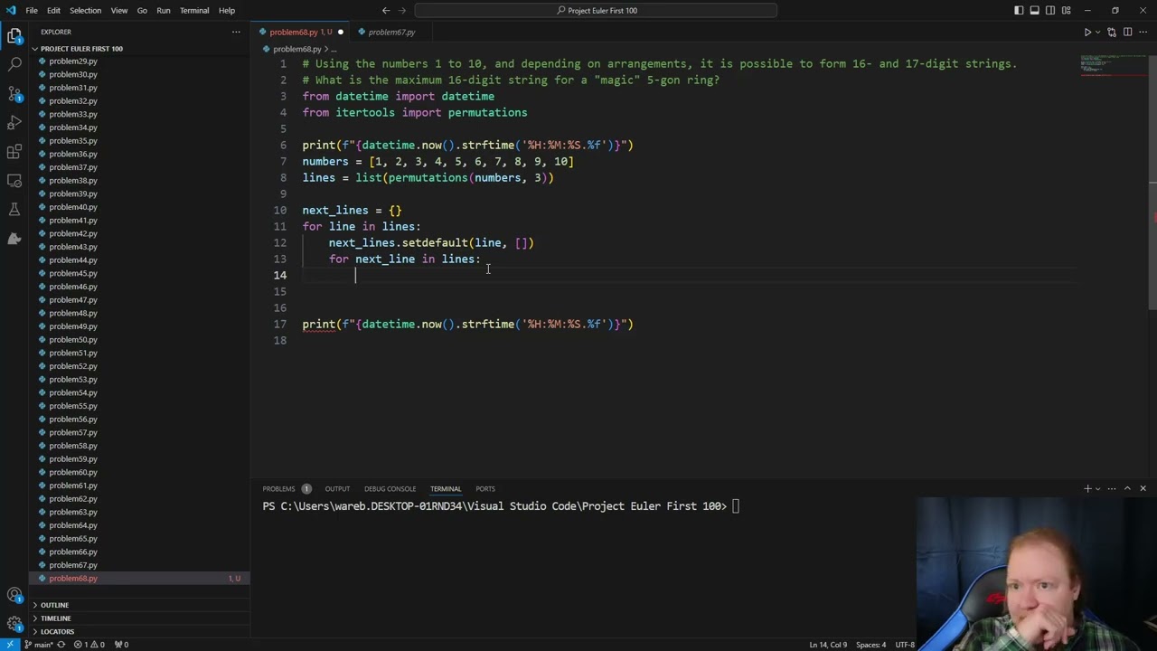 Project Euler Problem 68: Magic 5-gon Ring