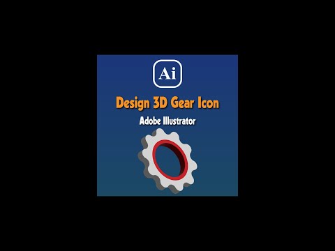 Adobe Illustrator - How design 3D Gear Icon in Illustrator