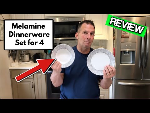 Melamine Dinnerware Set for 4