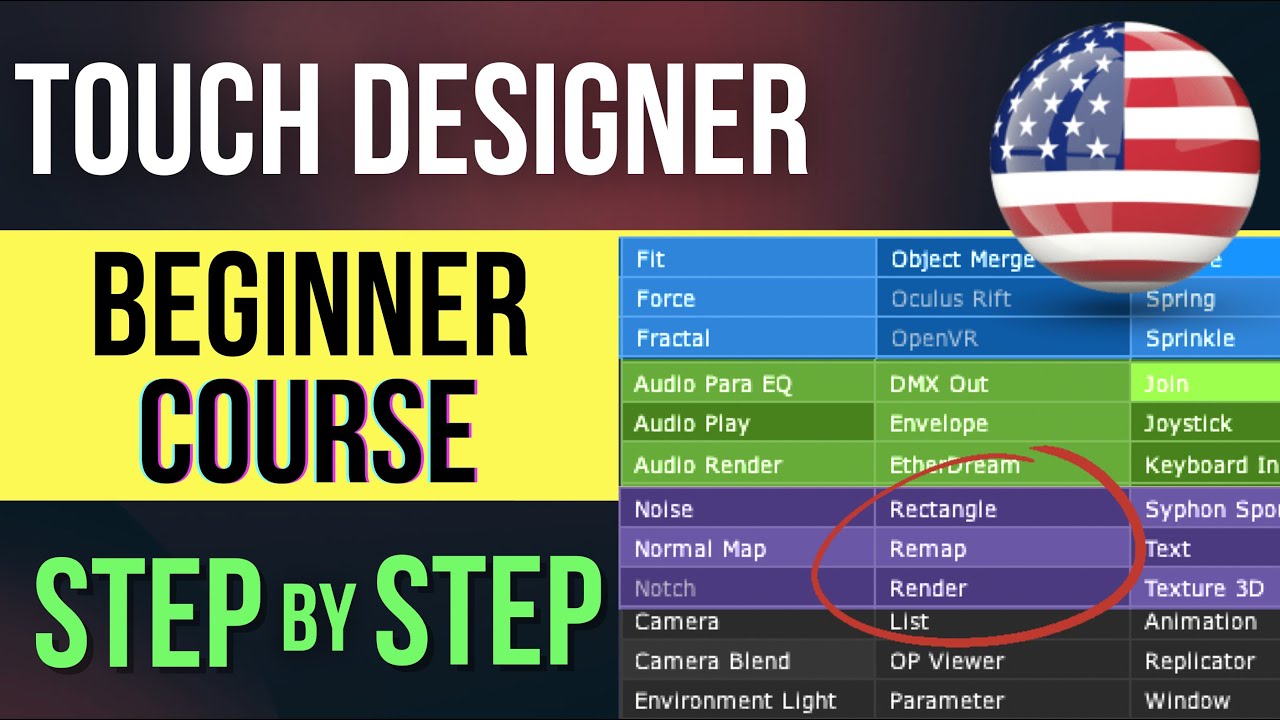 TouchDesigner Beginner Tutorial #1:  SOP Operators - Create your first shapes and EASY rendering