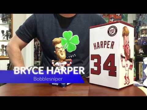 Bobble Sniper Youtube Episode #47 Bryce Harper "Caricature" Bobblehead