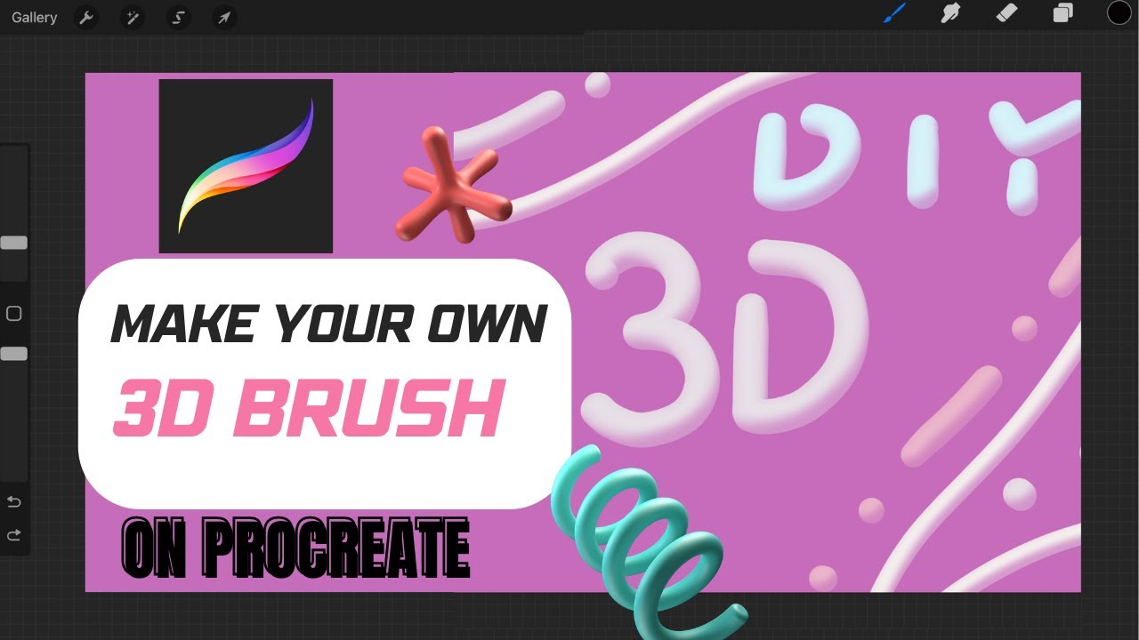How to make 3d Brush on procreate (Easy Procreate tips)