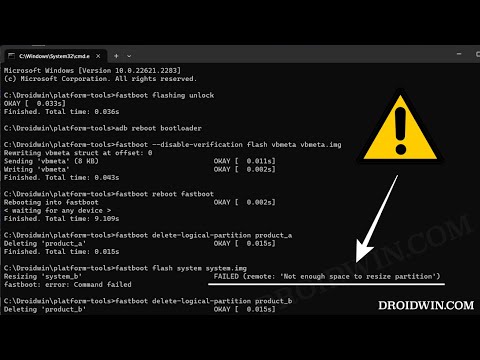 Fix FAILED Remote ‘Not Enough Space To Resize Partition’