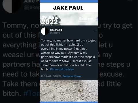 Jake Paul wrote on twitter for Tom furry | #shorts