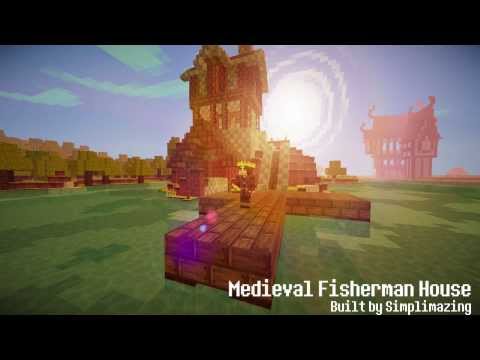 Medieval Fisherman House on a Hill Minecraft Map