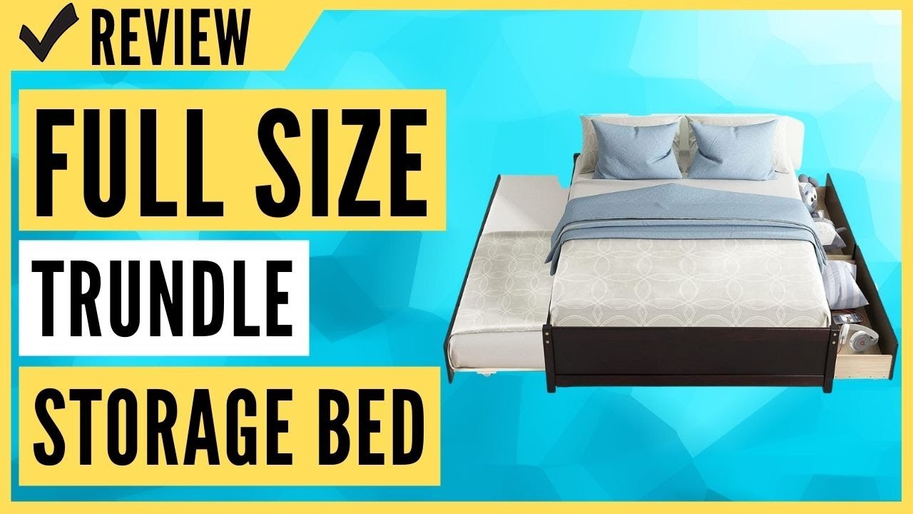 Full Size Trundle Storage bed