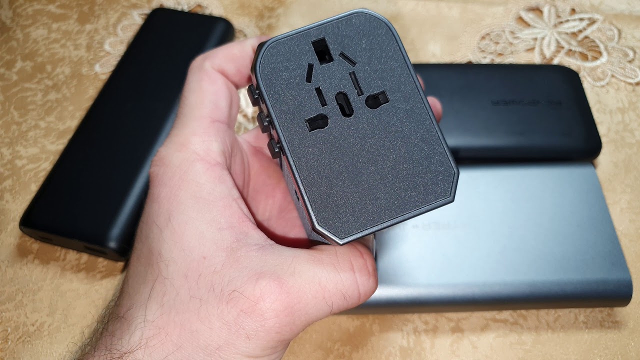 Universal Reise Adapter 4 USB +Type C + AC Aufladung International einsetzbar
