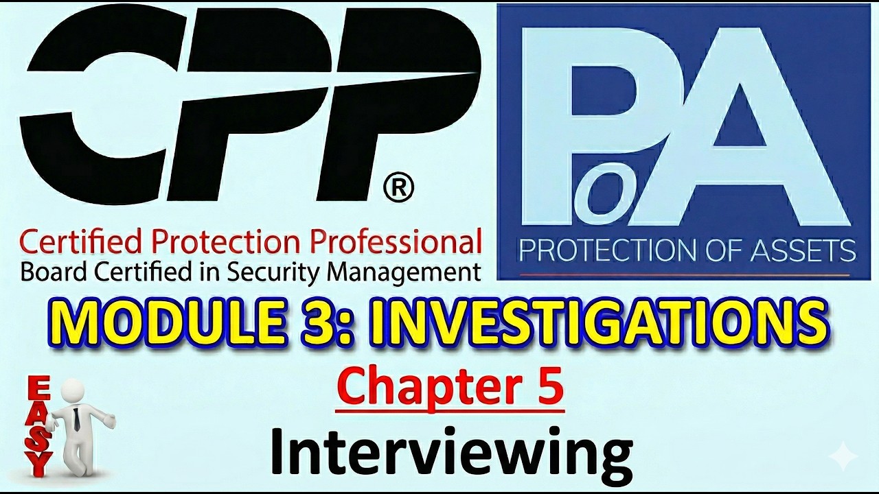 Module 3 - Chapter 5/8 : Interviewing