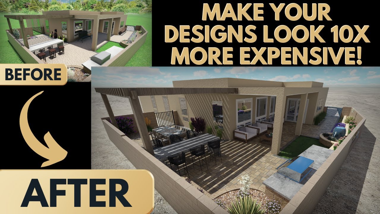 Make Your Landscape Designs Look 10X More Expensive – Before & After Hacks!