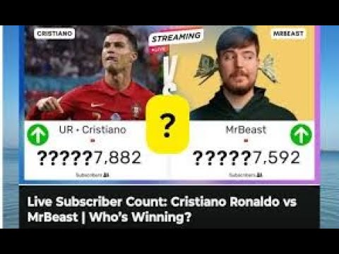 MR BEAST VS RONALDO LIVE SUBSCRIBER COUNT