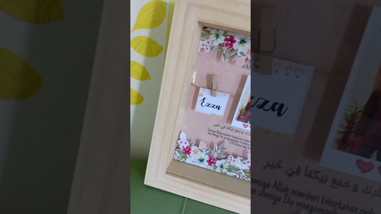 DRIED FLOWER IN FRAME || POP UP FRAME || WEDDING GIFT IDEAS by @NikksCraft  #shorts