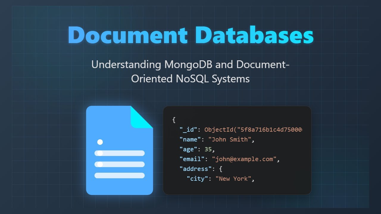 Document Databases Explained: MongoDB Tutorial for Beginners