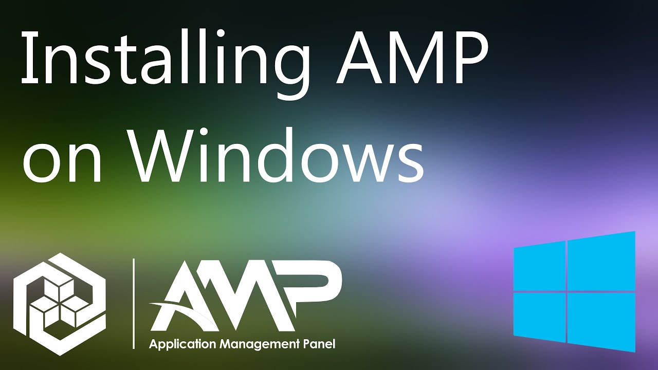 Installing the AMP Game Server management panel on Windows