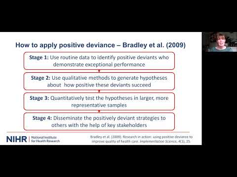Improvement Science Snapshot The Positive Deviance Approach Ruth Baxter April 2022