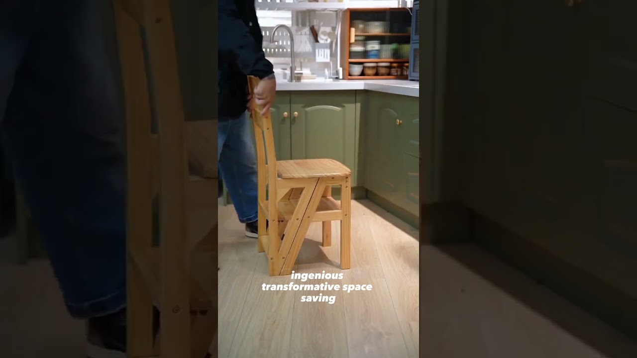 Chair turn into a ladder |new smart Chair with ladder feature #smartgadget #ladder