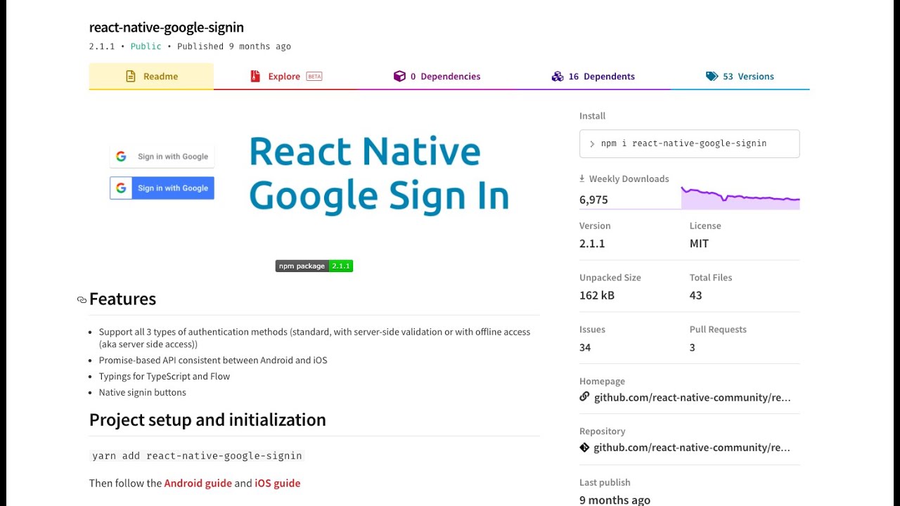 React Native | Google Login | React Native Community Google SignIn | BroCode | Social Login