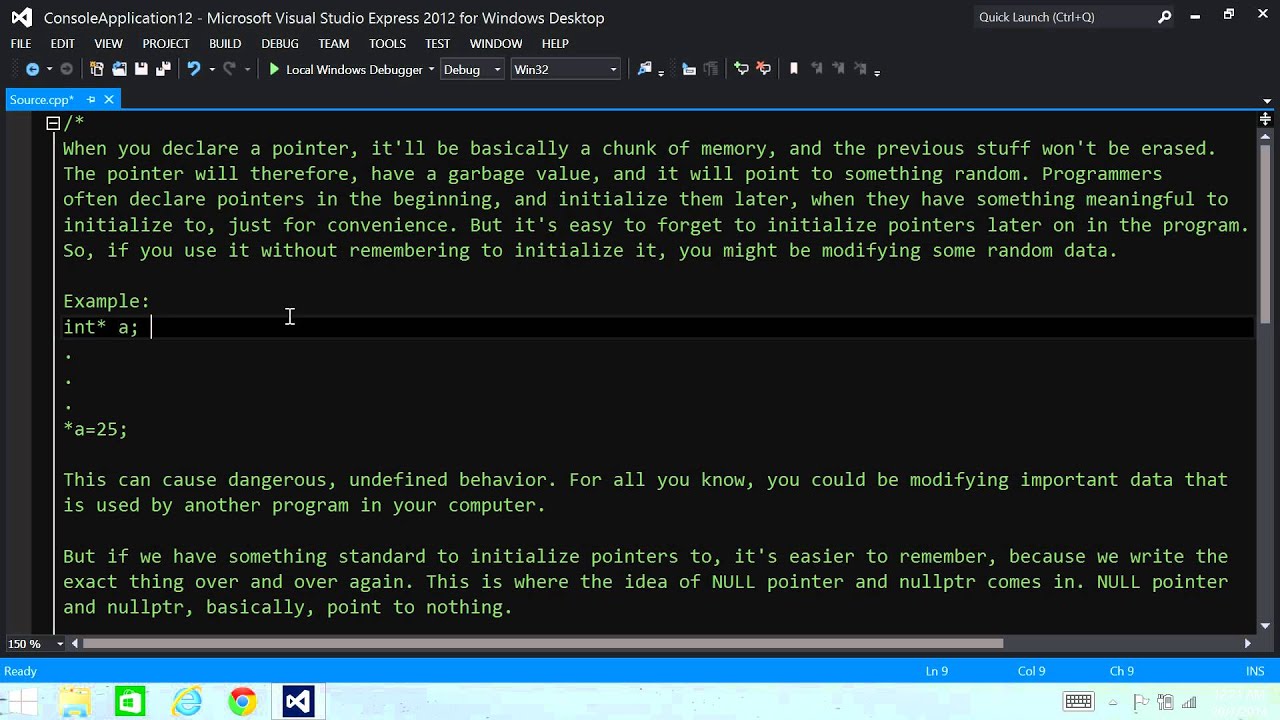 Uninitialized Pointers and Null Pointers