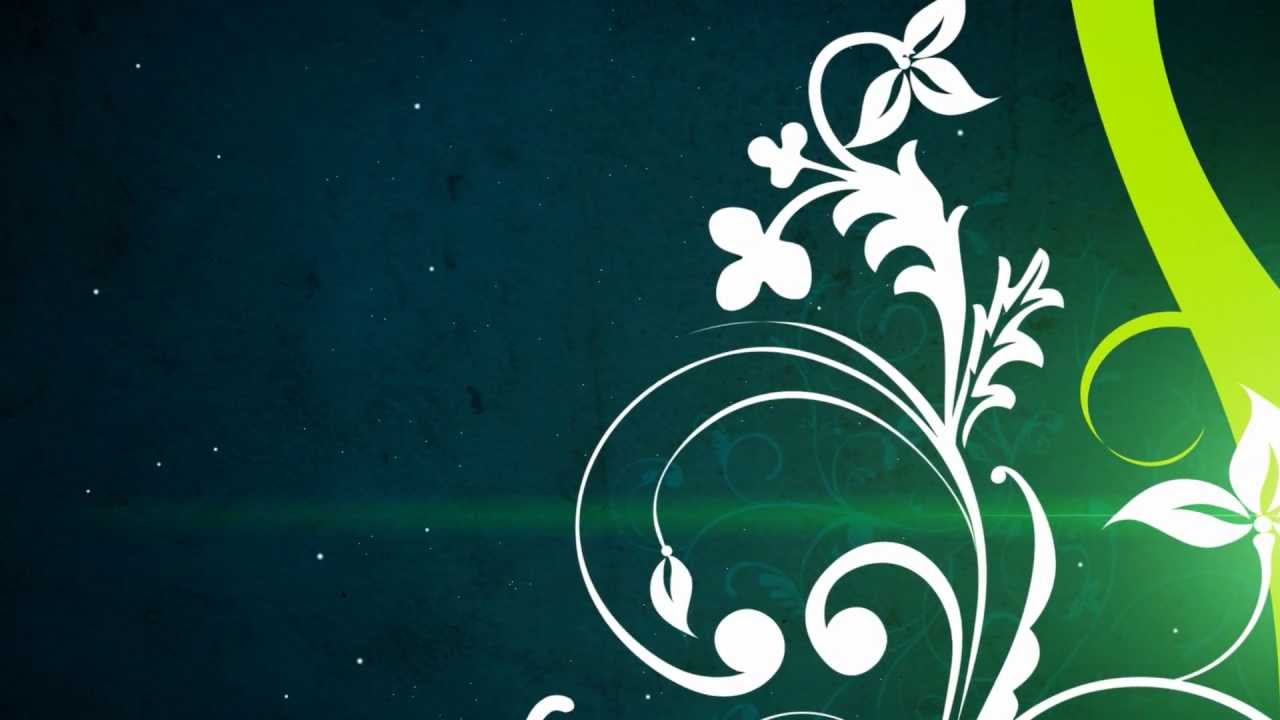 Vector flower screensaver