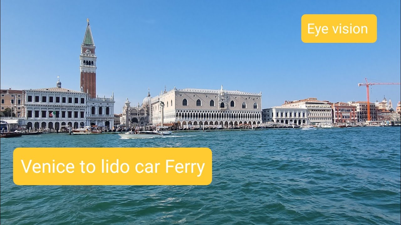 Venice Lido Ferry 4k Itlay