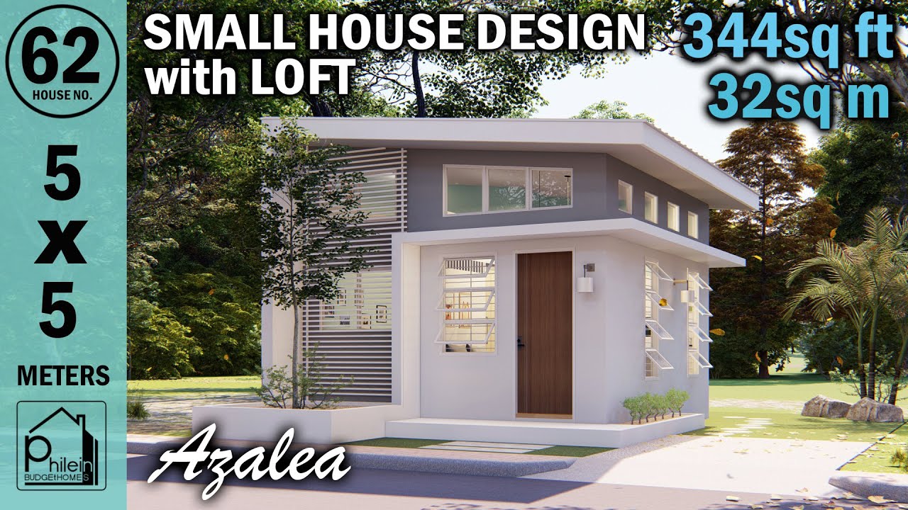 AZALEA | 5 x 5 meters SMALL HOUSE DESIGN with LOFT
