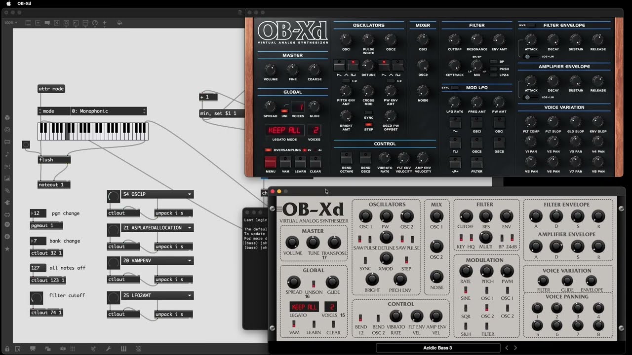 Max/MSP: Controlling external synthesizers from Max