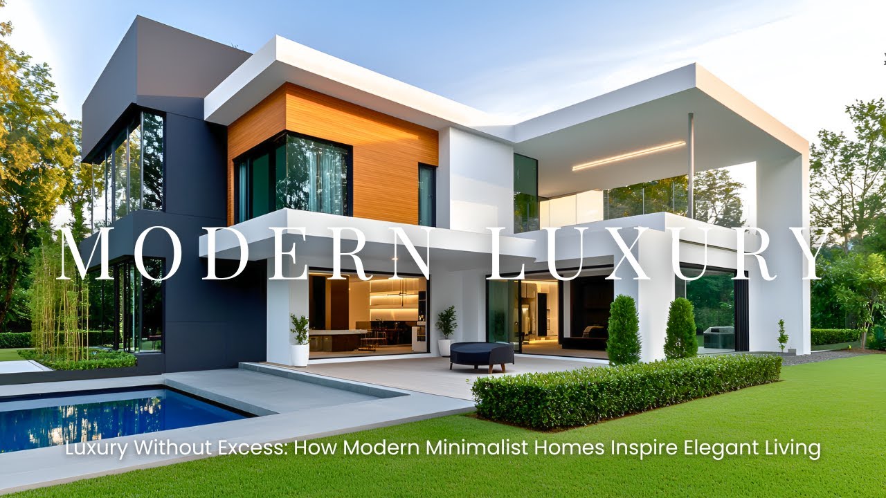 Modern Luxury Homes Redefined: Minimalist Design Meets Timeless Elegance