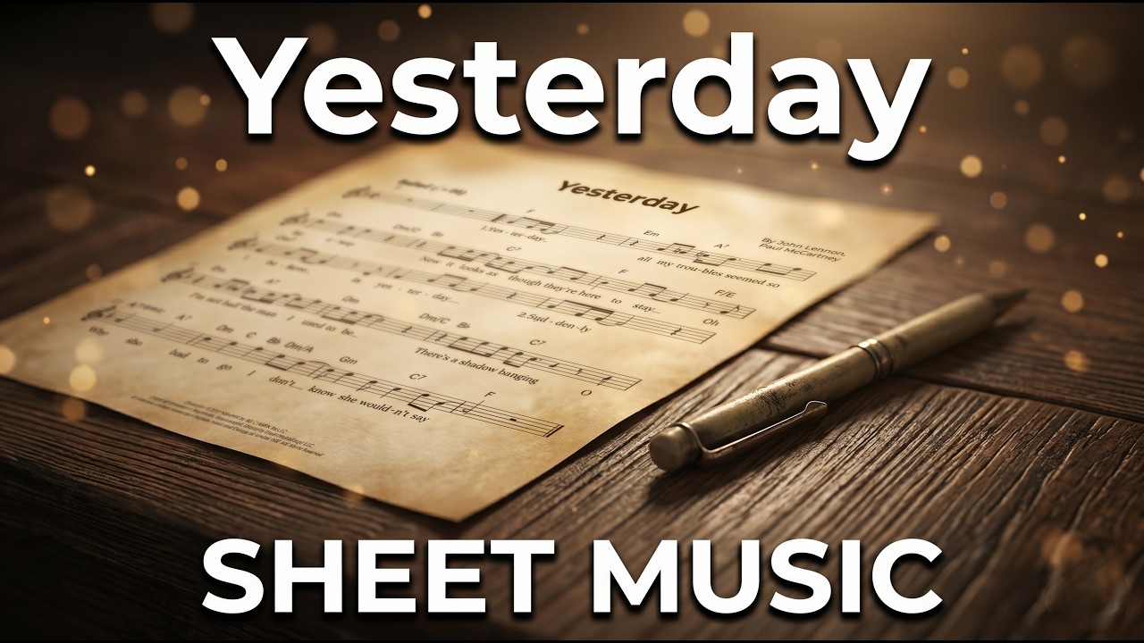 Yesterday | The Beatles | Sheet Music + Chords