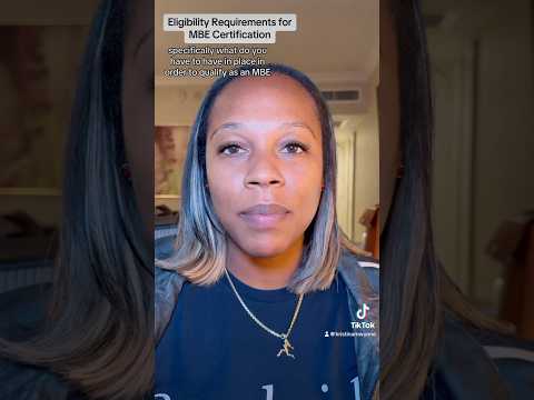 MBE Certification Eligibility pt. 1 #governmentcontracting #minorityownedbusiness #mbe #tips #fyp