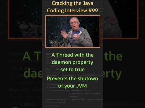 What is a daemon thread? - Cracking the Java Coding Interview
