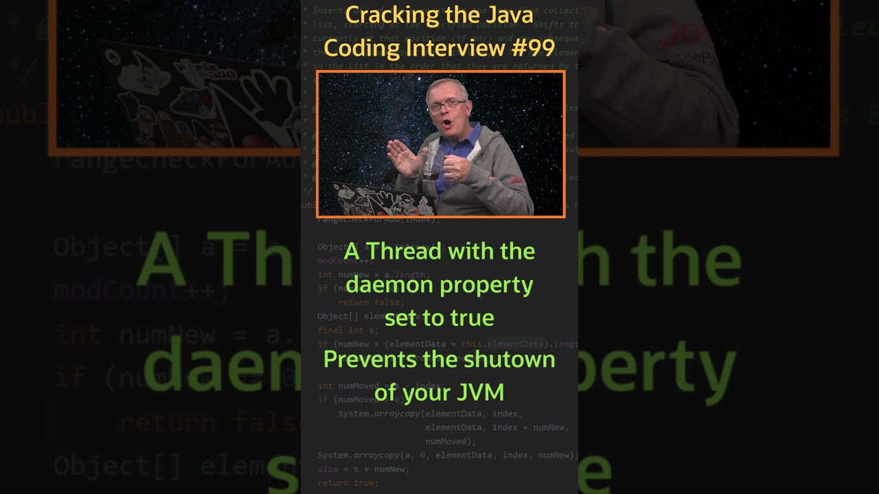 What is a daemon thread? - Cracking the Java Coding Interview