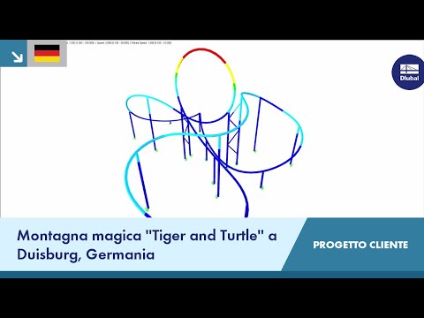 [DE] CP 000551 | Montagna magica ''Tiger and Turtle'' a Duisburg, Germania